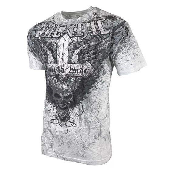 Affliction | Shirts | Archaic Affliction Mens Tshirt World Wide Biker ...